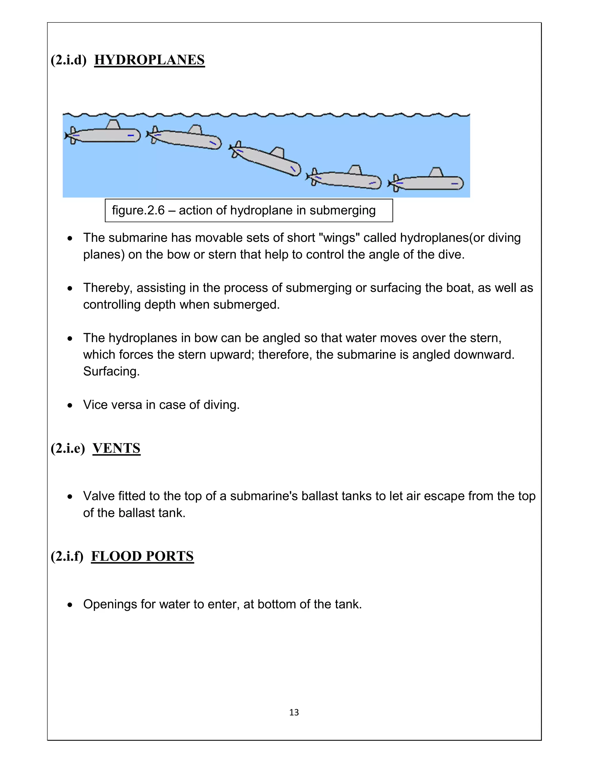 Diving and propulsion system of modern diesel-electric submarine | PDF