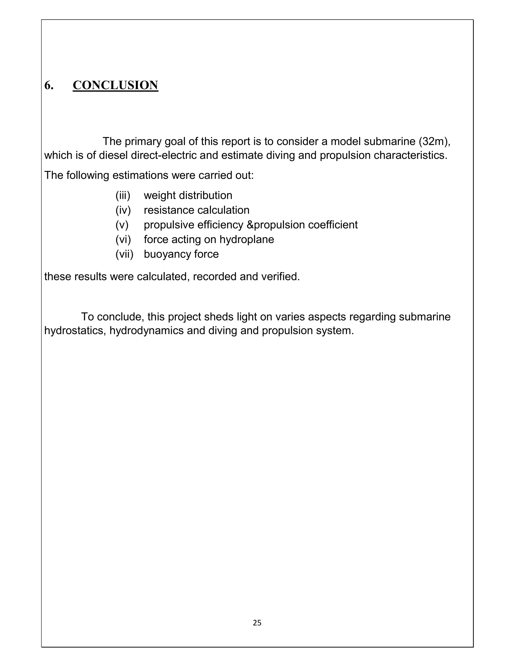Diving and propulsion system of modern diesel-electric submarine | PDF