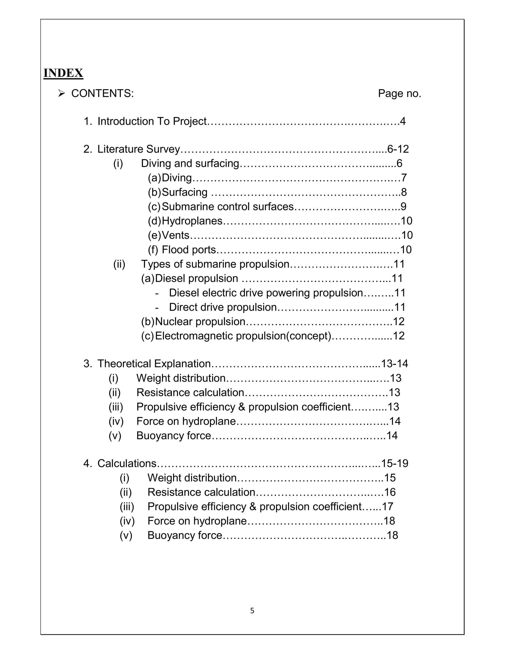 Diving and propulsion system of modern diesel-electric submarine | PDF