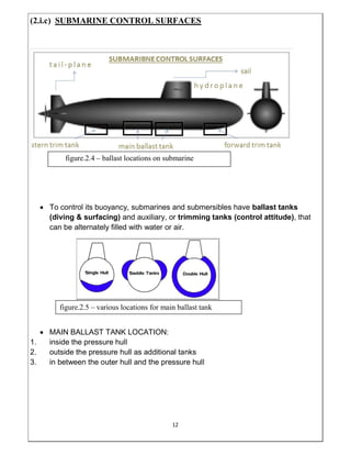 Diving and propulsion system of modern diesel-electric submarine | PDF