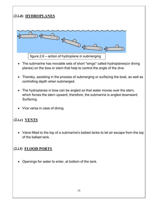 Diving and propulsion system of modern diesel-electric submarine | PDF