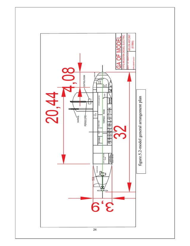 Diving and propulsion system of modern diesel-electric submarine | PDF