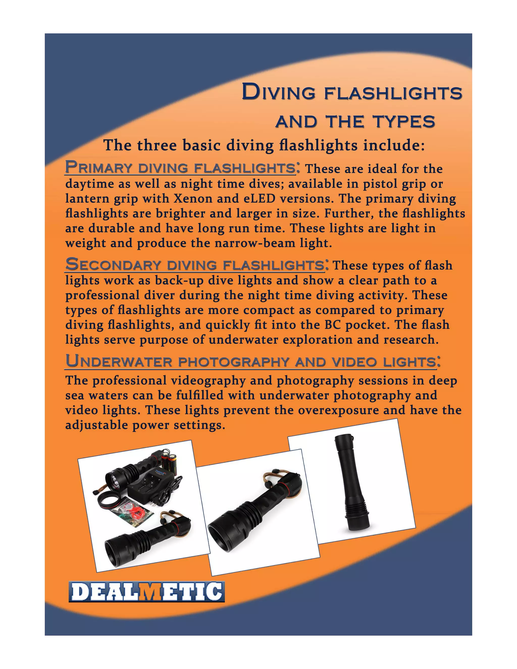 Types of diving lights | PDF