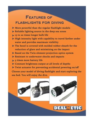 Types of diving lights | PDF