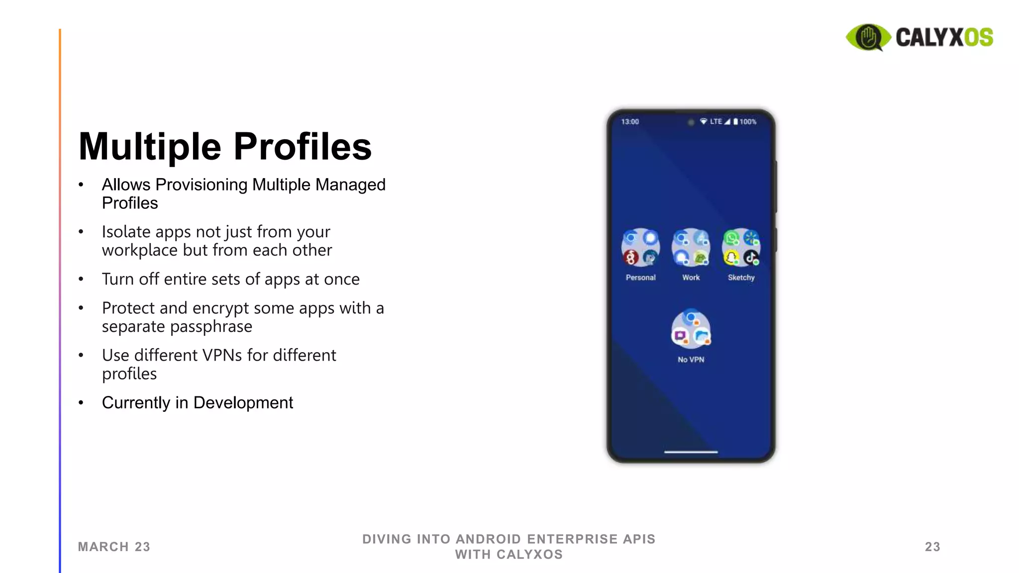 Diving into Android Enterprise APIs with CalyxOS.pptx