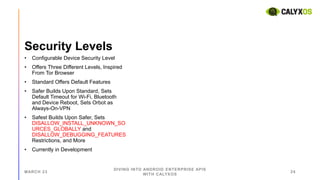 Diving into Android Enterprise APIs with CalyxOS.pptx