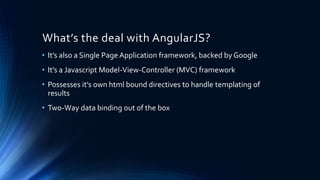 Diving into SngularJS | PPT