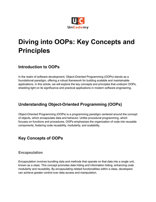 Diving into OOPs_ Key Concepts and Principles (1).pdf