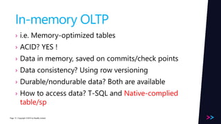 Diving into sql server 2016 | PPT