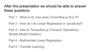Diving into Tensorflow.js