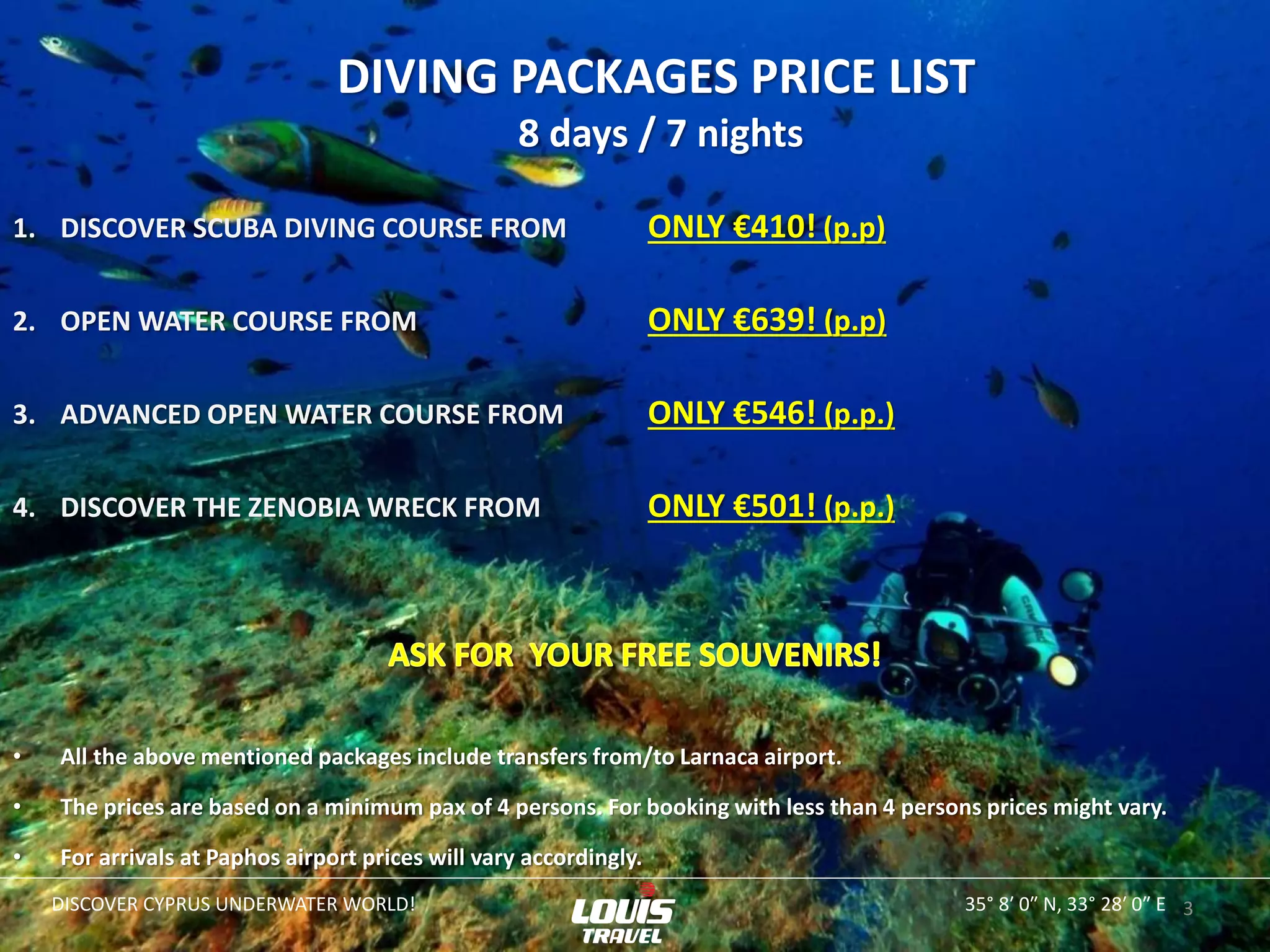 Diving packages final | PPTX