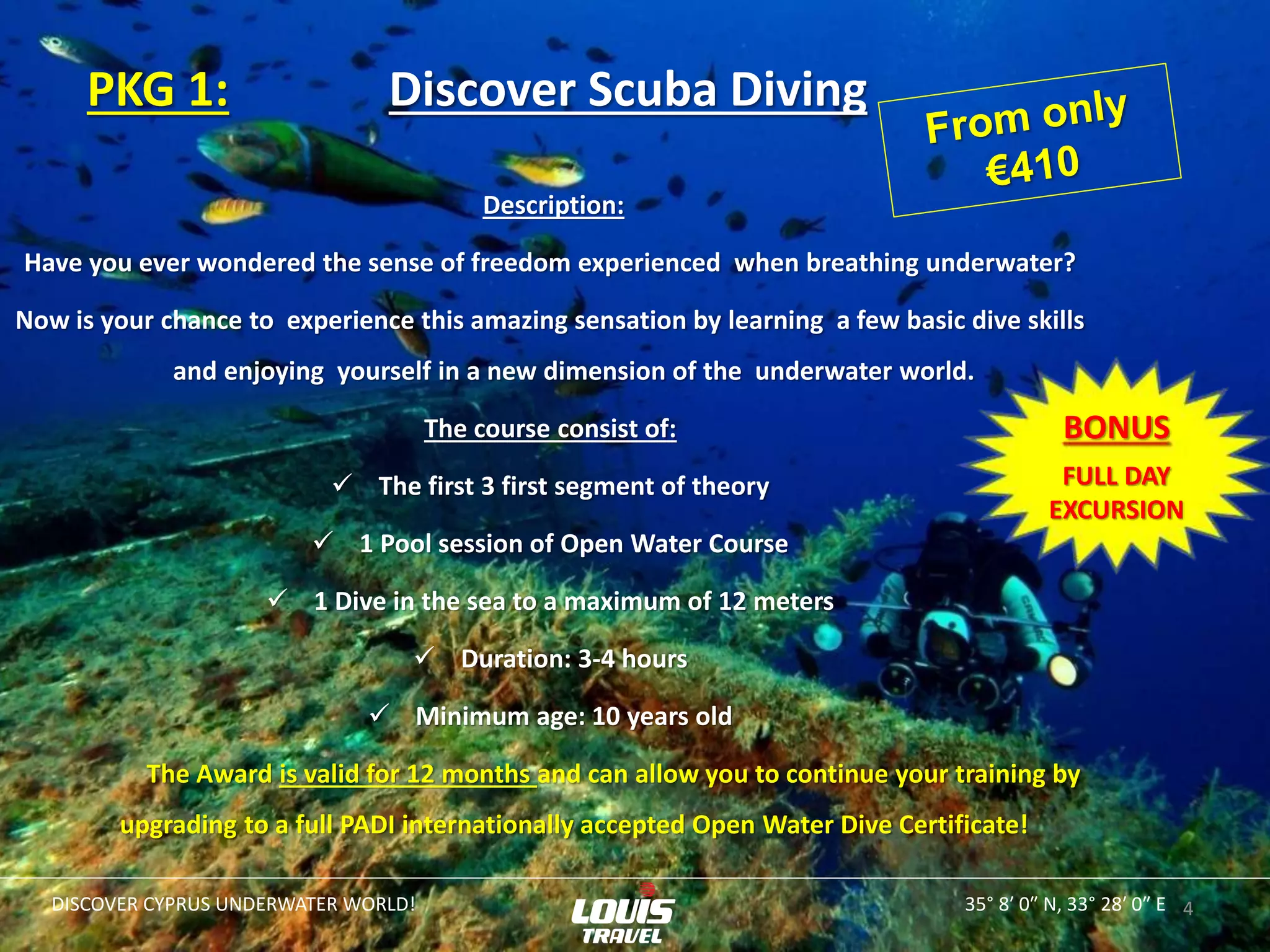 Diving packages final | PPTX