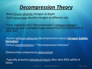 Diving safty & decompression meter | PPT