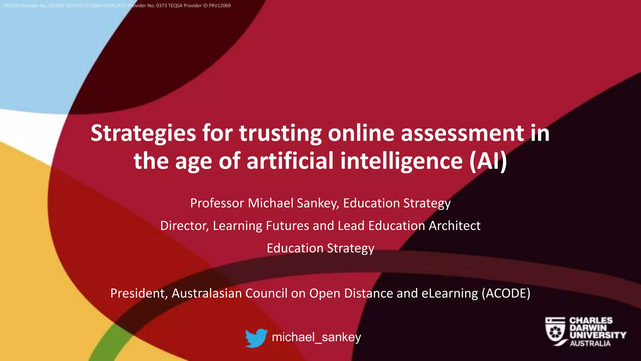 Strategies for trusting online assessment in the age of artificial ...