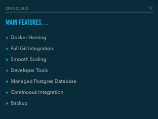 Divio - Django in the "cloud" | PDF