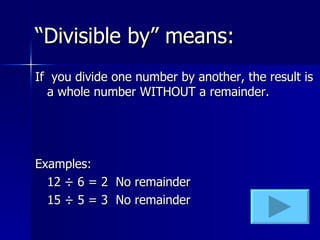 Divisability rules | PPT