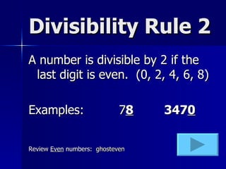 Divisability rules | PPT