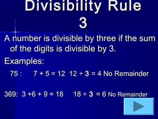Divisibility rules | PPT