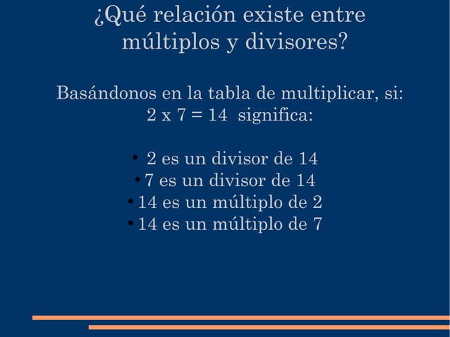Múltiplos y divisores | PPT | Descarga Gratuita