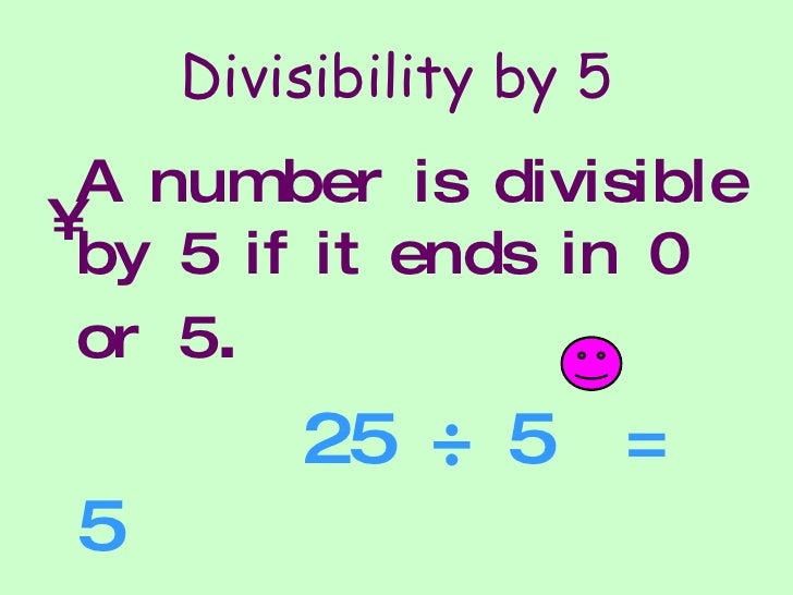 Divisibility Rules divisibility-rules
