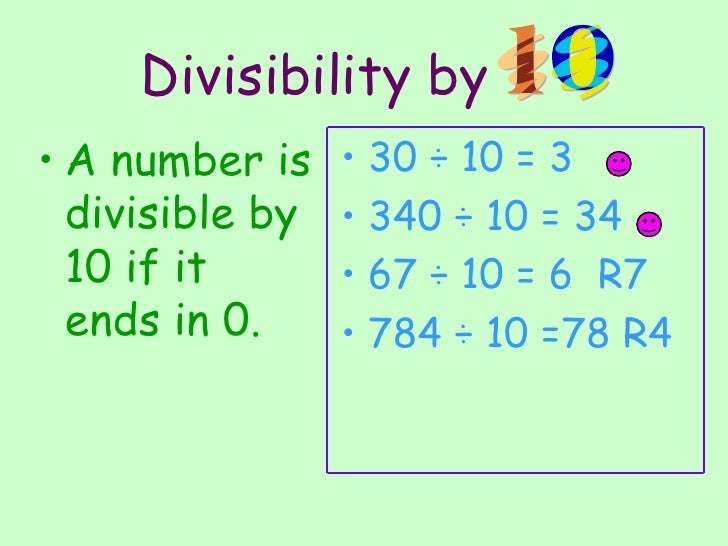 Divisibility Rules Divisibility Rules