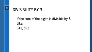 Divisibility | PPTX