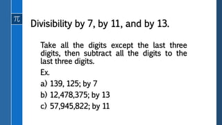Divisibility | PPTX