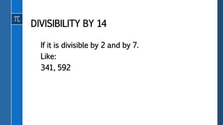 Divisibility | PPTX