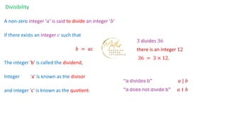Divisibility of numbers (Number Systems) | PPT