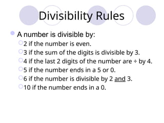 Divisibility lesson unit 1 grade six.pptx