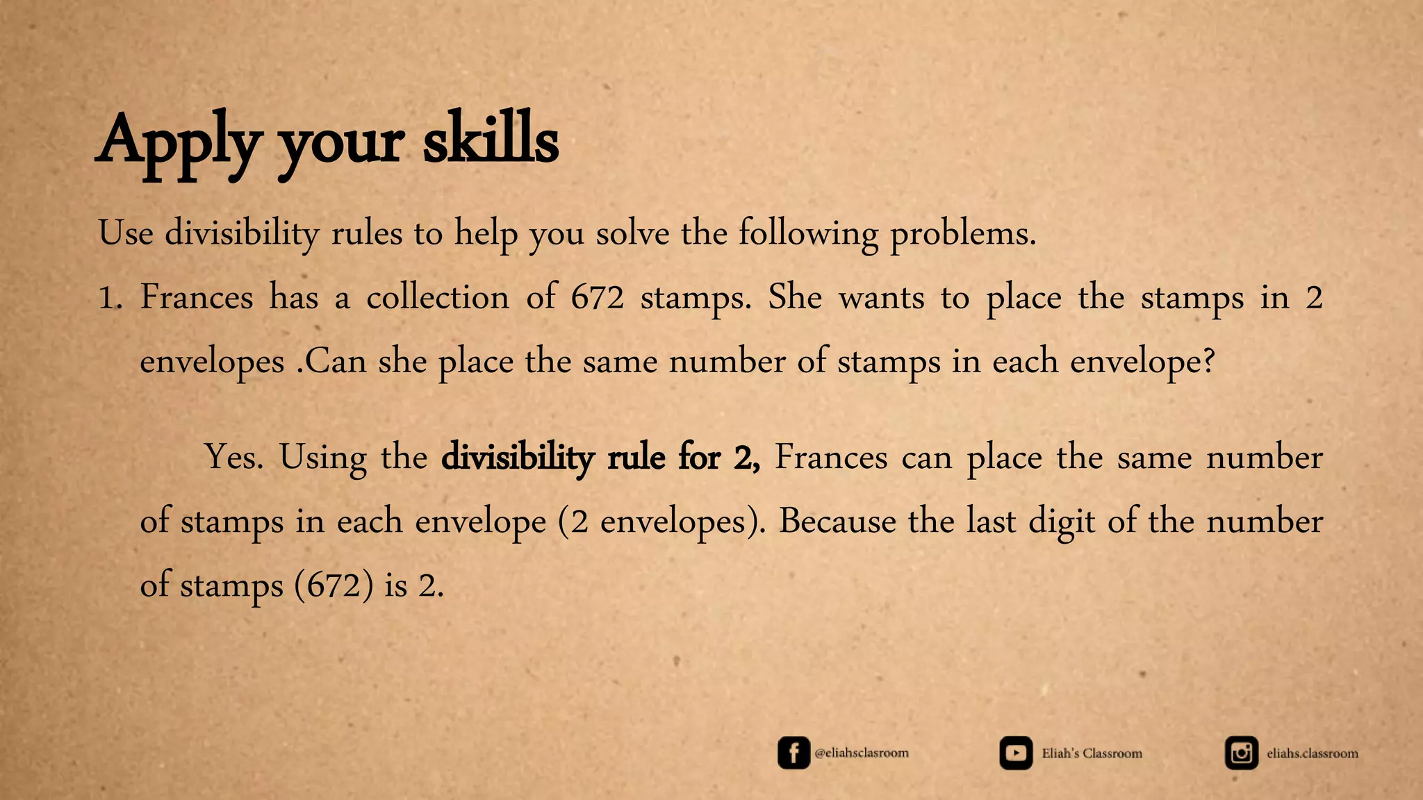 Divisibility Rules for 2, 5 and 10 | PPTX