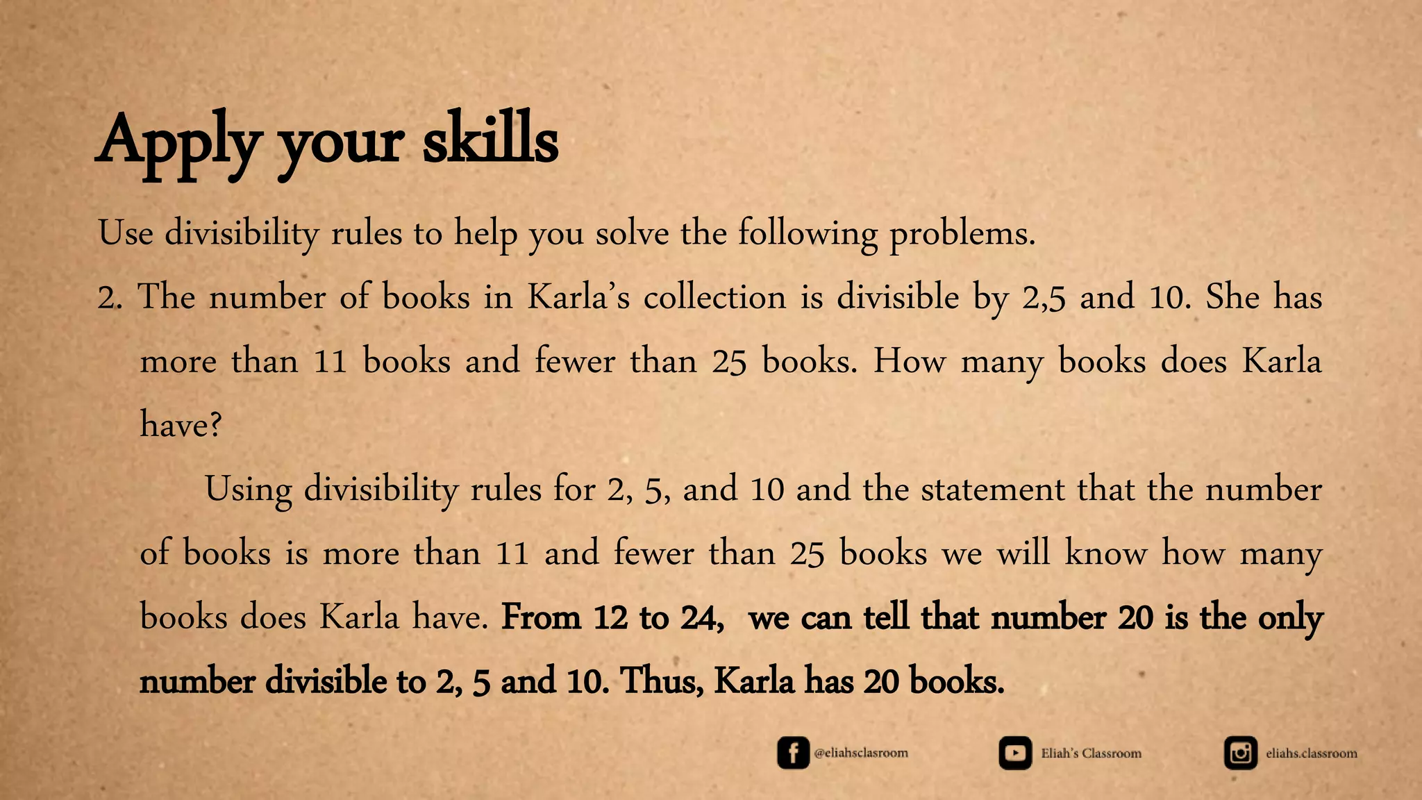 Divisibility Rules for 2, 5 and 10 | PPTX