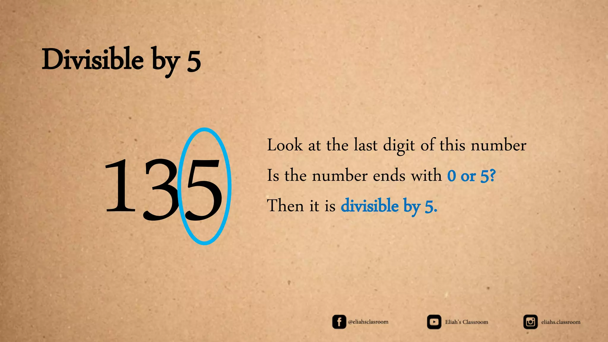 Divisibility Rules for 2, 5 and 10 | PPTX