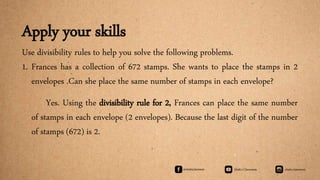 Divisibility Rules for 2, 5 and 10 | PPTX