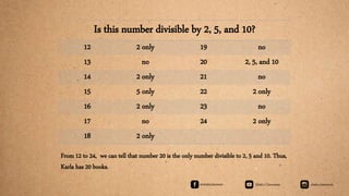Divisibility Rules for 2, 5 and 10 | PPTX