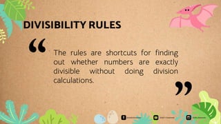 Divisibility Rules for 2, 5 and 10 photos | PPTX