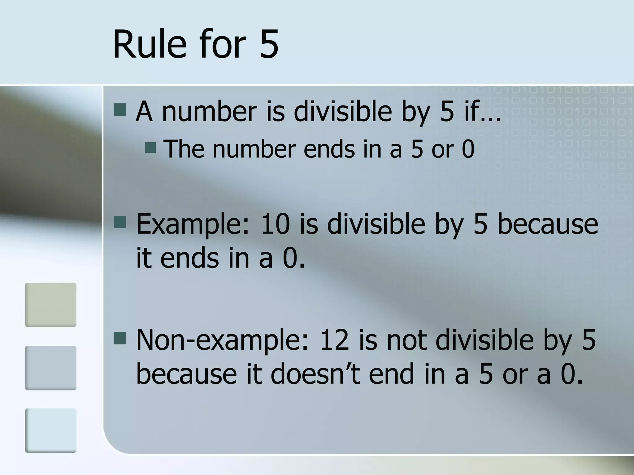 Divisibility Quick Notes | PPT