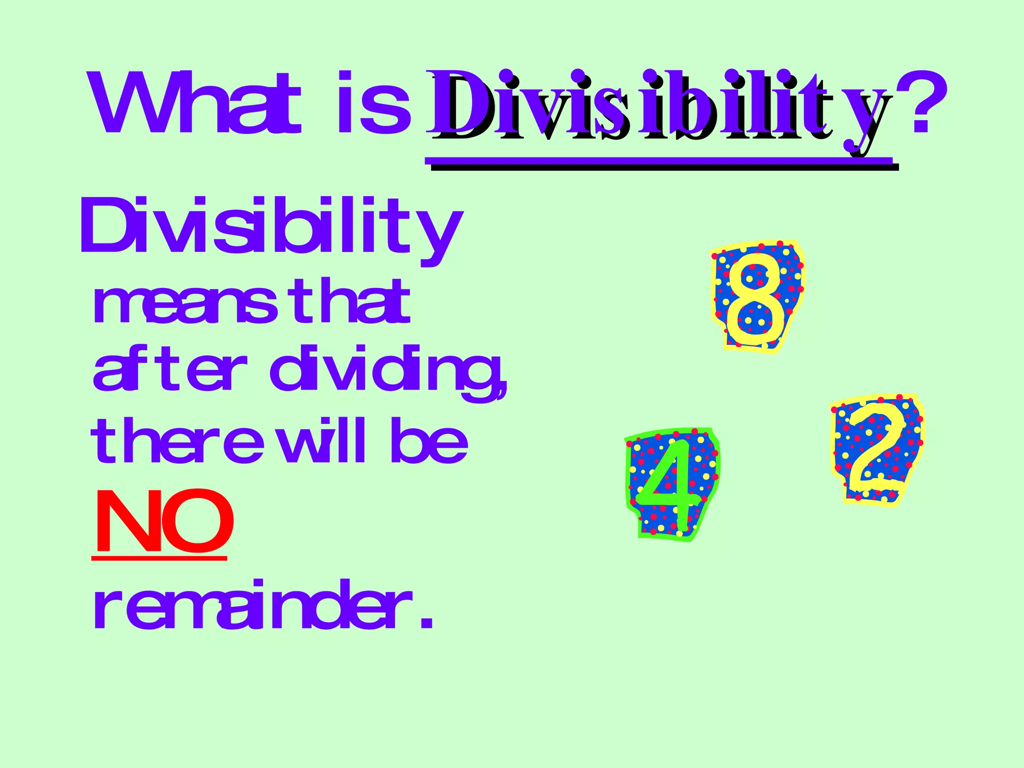 Divisibility Rules | PPT