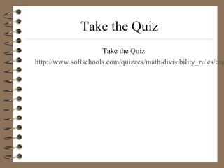 Divisibility rules | PPT