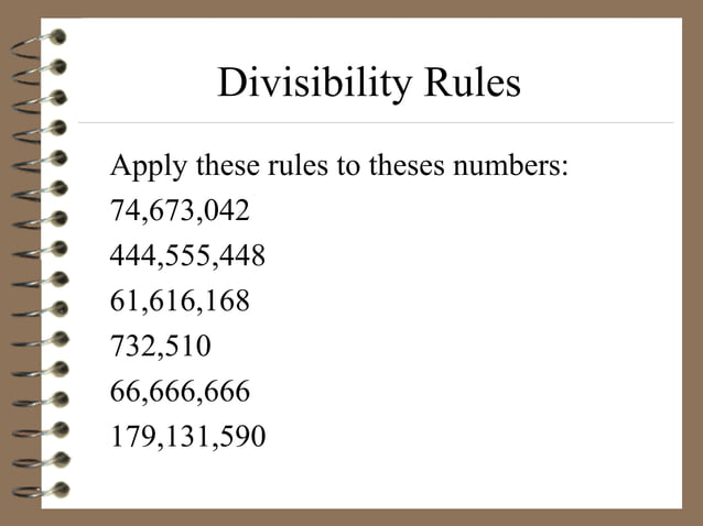 Divisibility rules | PPT
