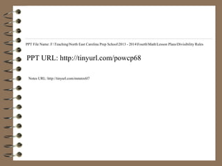 Divisibility rules | PPT