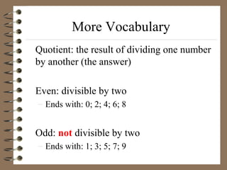 Divisibility rules | PPT | Games and Puzzles | Hobbies & Interests