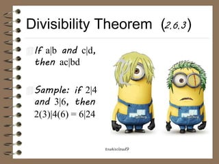 Divisibility rules (Properties of Divisibility) | PPTX