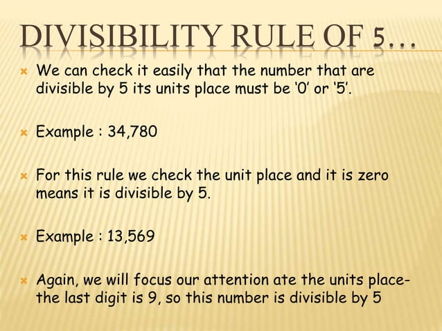 Mathematics - Divisibility Rules From 0 To 12 | PPTX