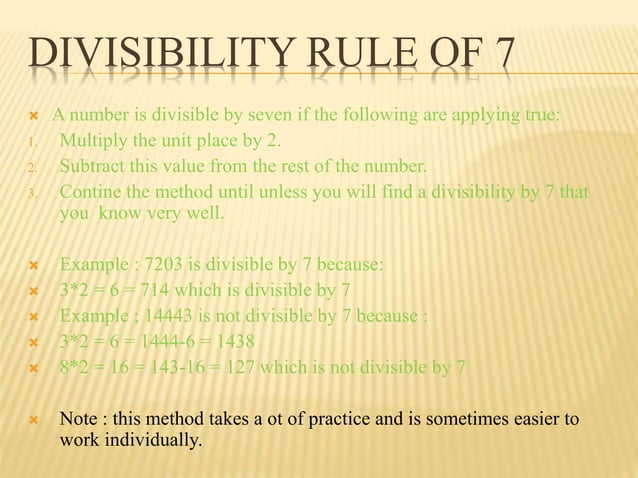 Mathematics - Divisibility Rules From 0 To 12 | PPTX