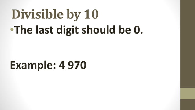 Divisibility rules 2 to 12 | PPTX