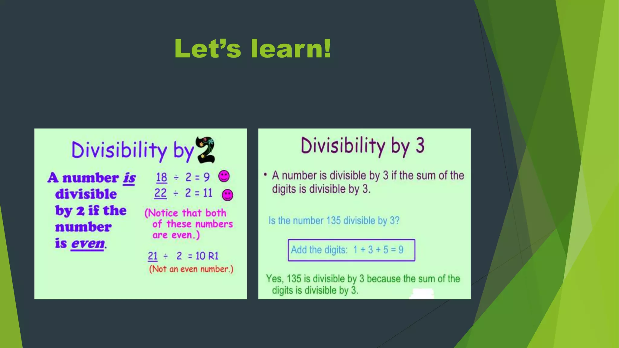 Divisibility rules | PPTX
