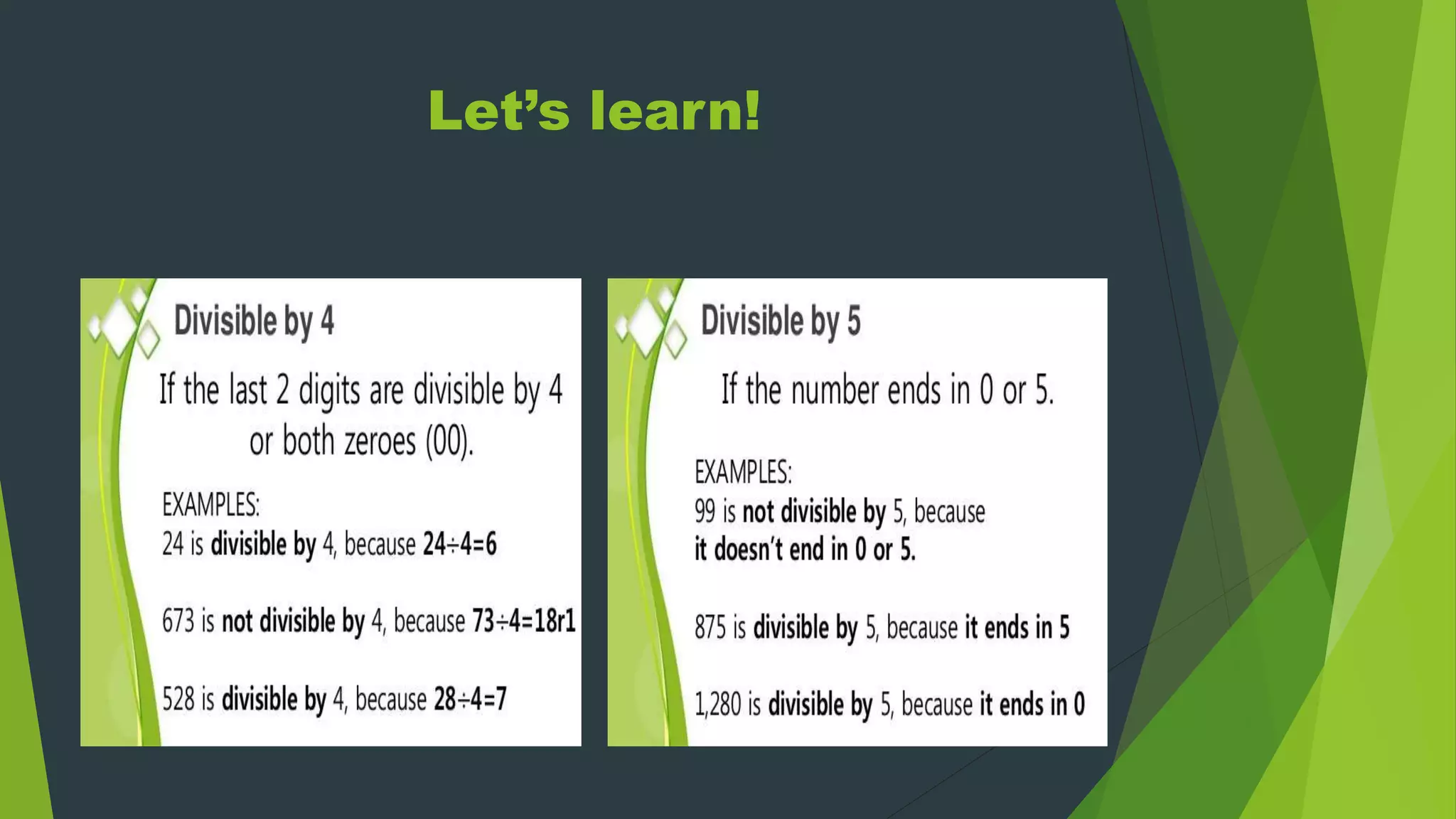 Divisibility rules | PPTX