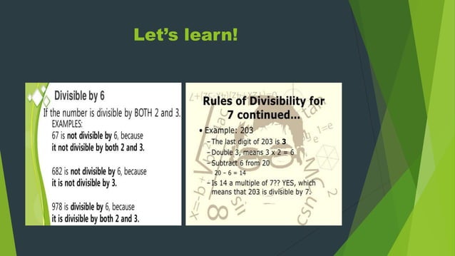 Divisibility rules | PPTX