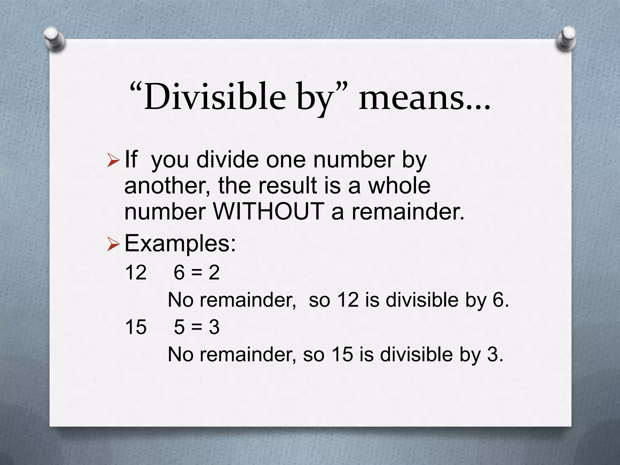 Divisibility Rules | PPT | Free Download